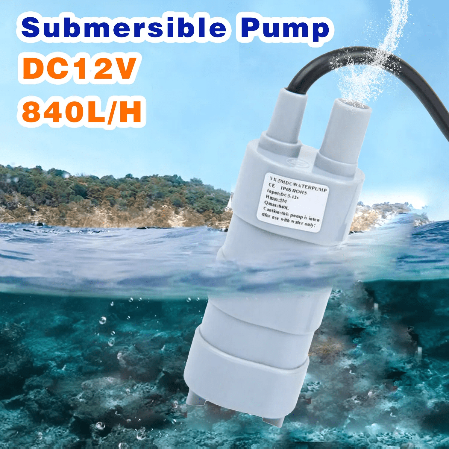 Submersible Water Pump 24 V 12V DC Submersible Pump For Water, Oil ...