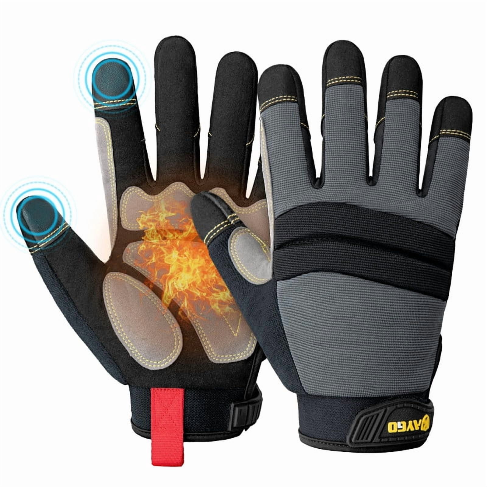 KAYGO Winter Thermal Safety Work Gloves, Insulated Mechanic Work ...