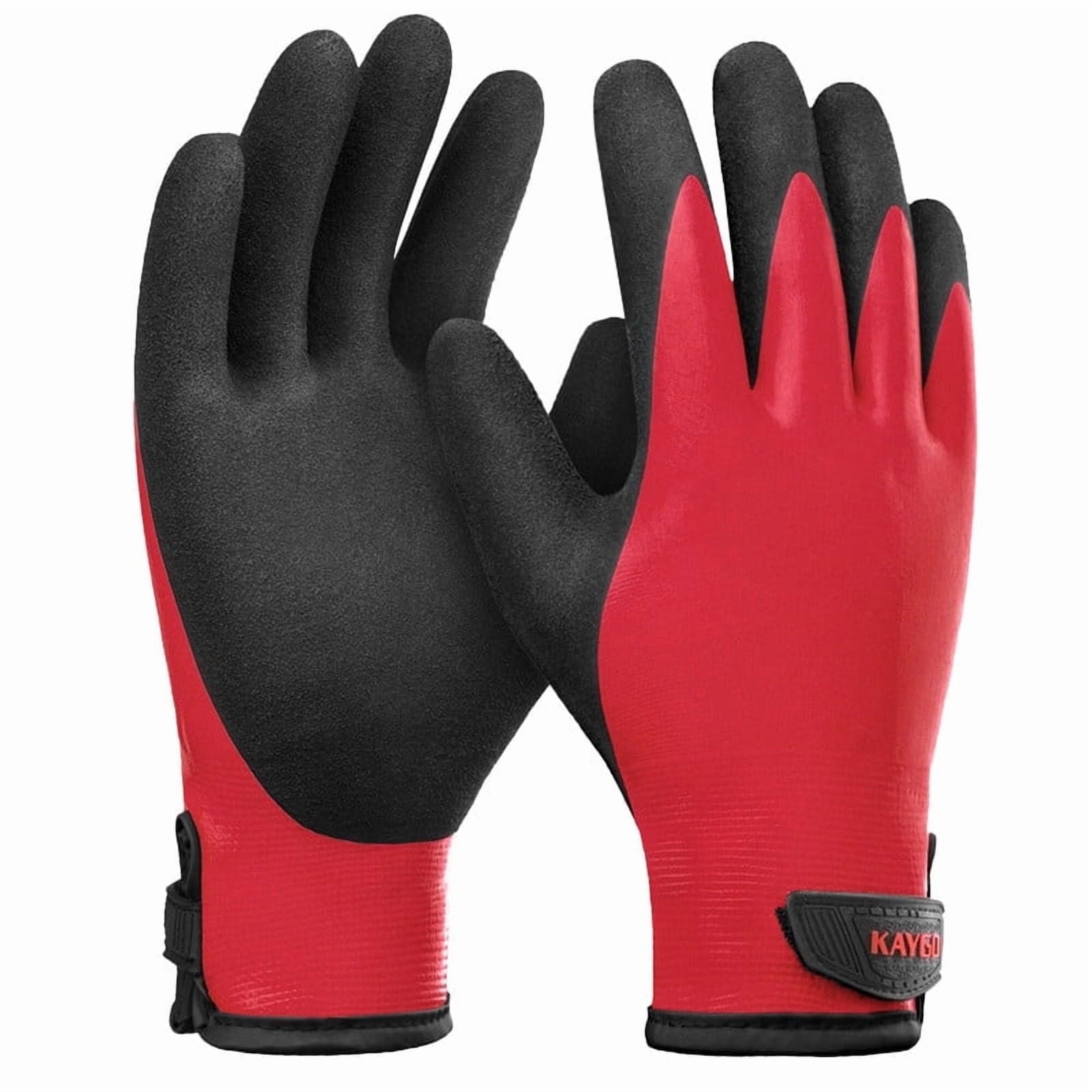 KAYGO Winter Waterproof Thermal Work Gloves, Double Latex Coated ...