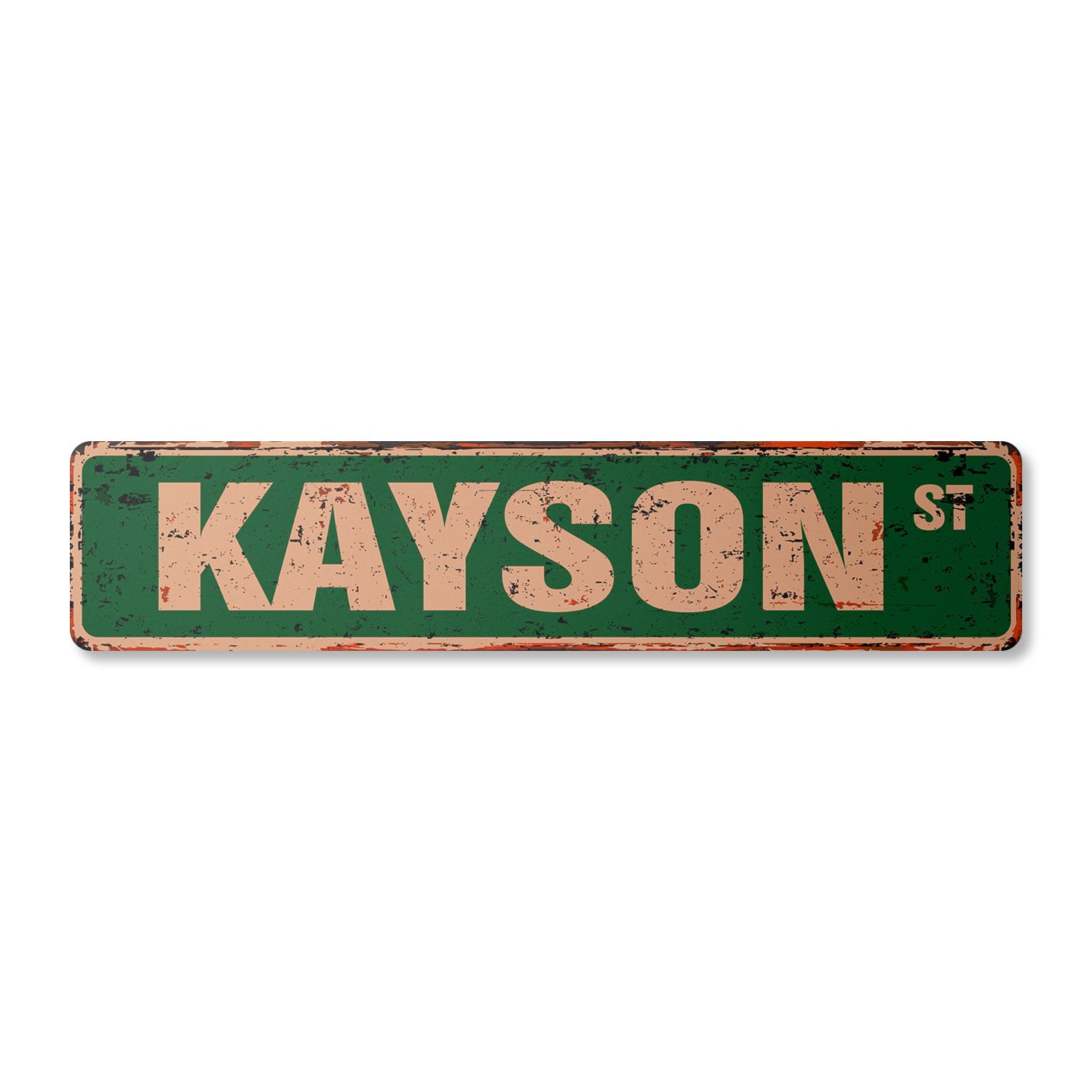 KAYSON Vintage Aluminum Street Sign Childrens Name Room Metal Sign ...