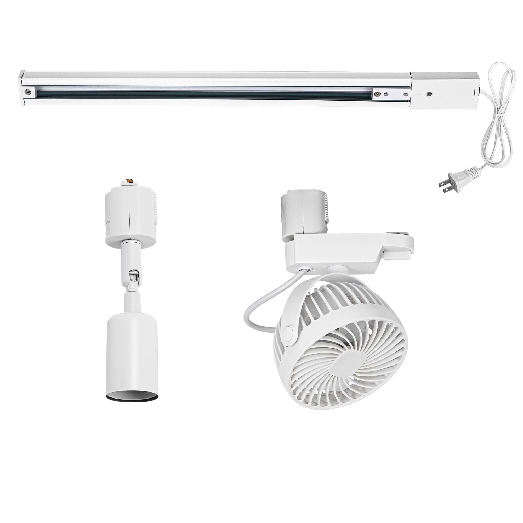 KAYYELAMP 1 Track Rail, Track Light No Bulb,Track Mini Fans Easy ...