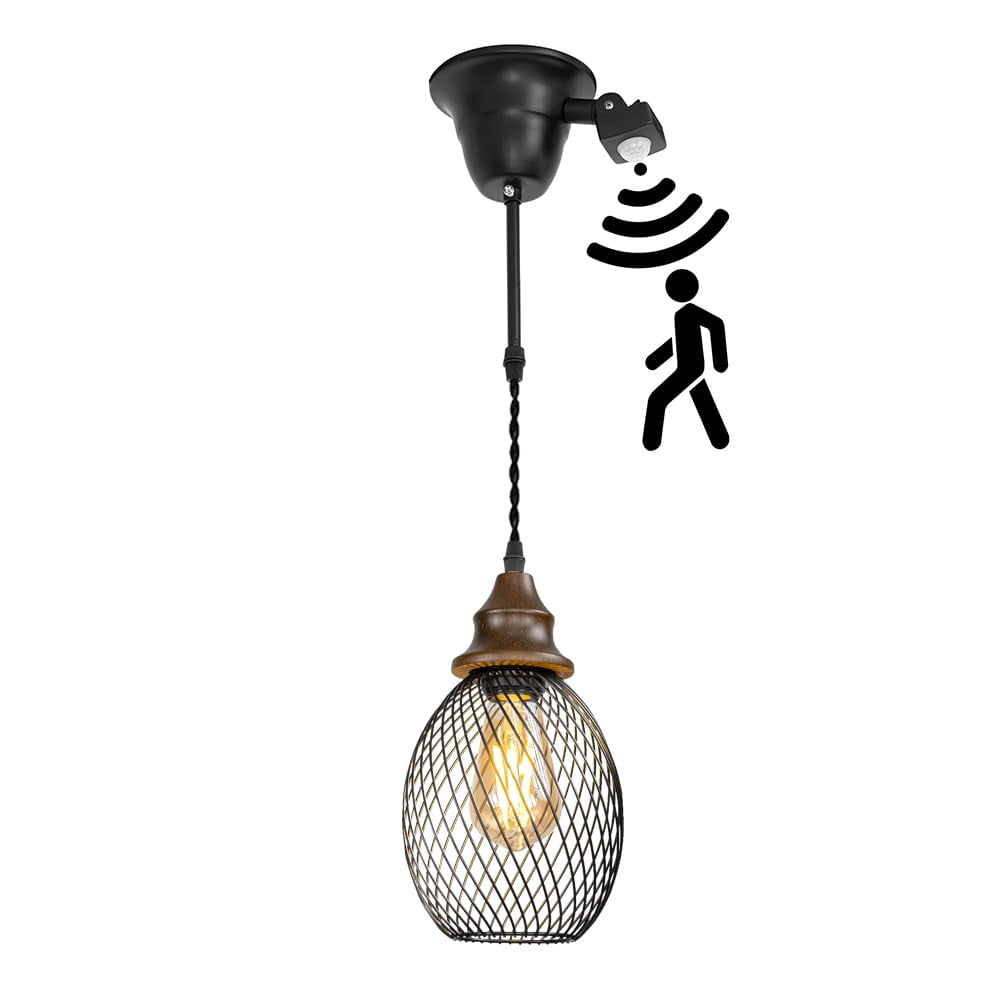 KAYYELAMP 3.2ft Adjustable Cord H-Type Motion Sensor Track Pendant E26 ...