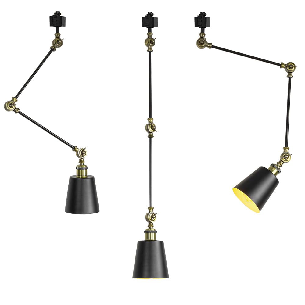 KAYYELAMP 3-Pack Adjusted Angle Direction H-Type Track Light Bronze E26 ...