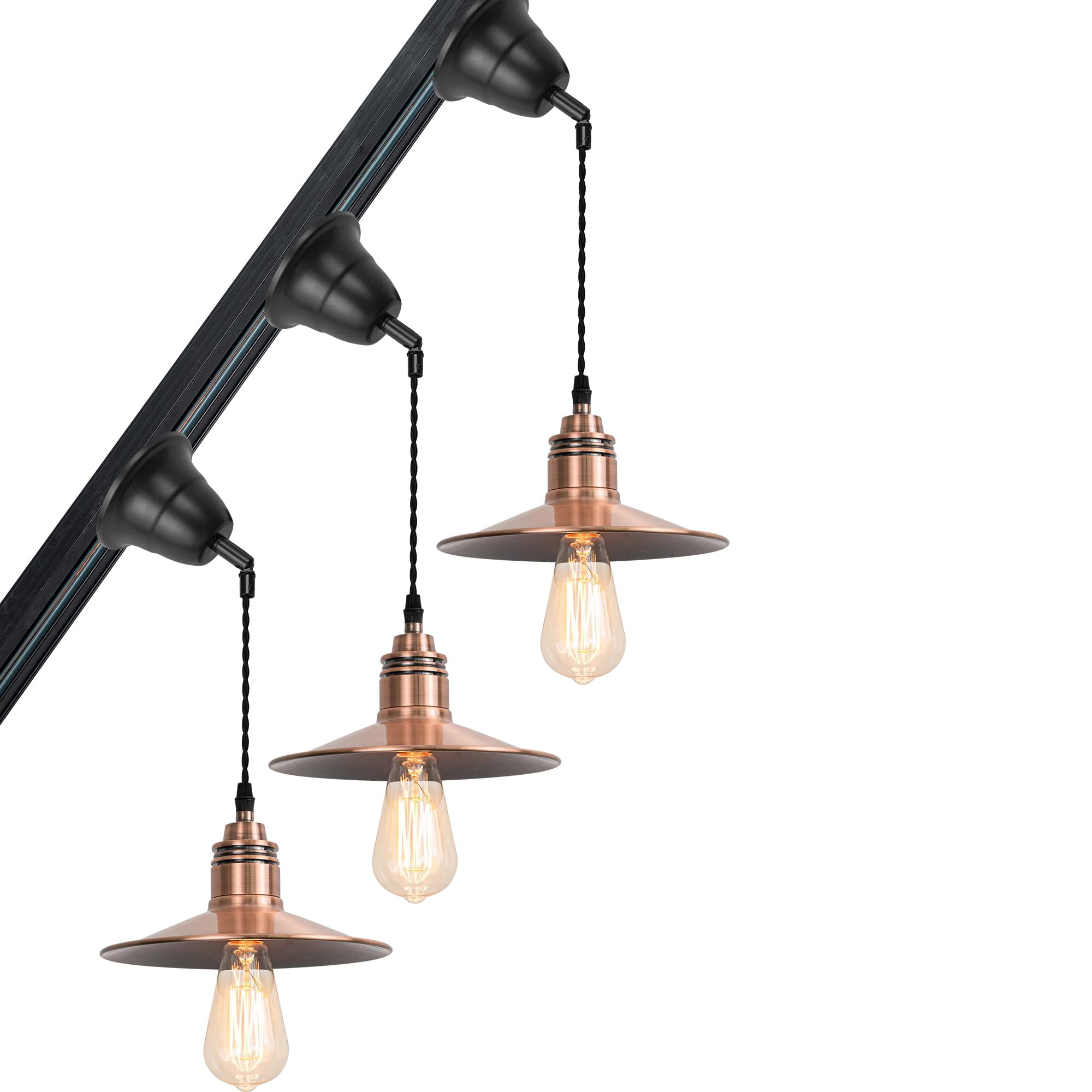 KAYYELAMP 3-Pack Slope Position Roof Track Light H-Type Adjusted Cord ...