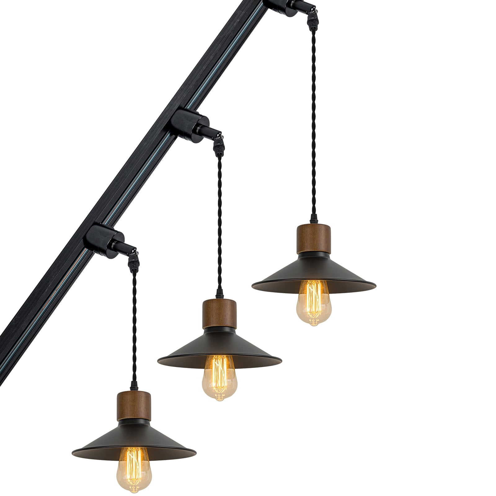 KAYYELAMP 3 Pcs Inclined Position Roof Tracking Lamp J-Type Adjusted ...