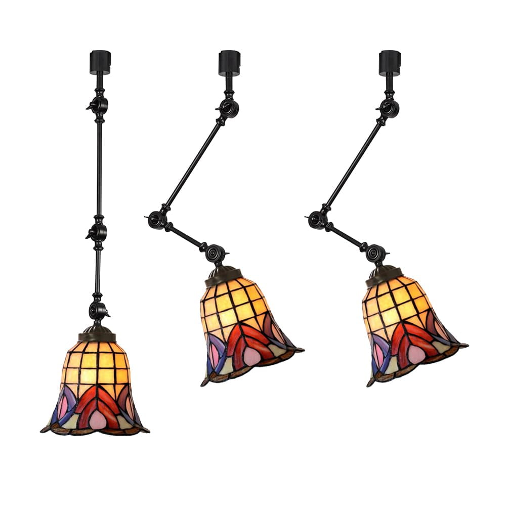 KAYYELAMP 3Pcs J-Type Track Head Lighting Adjustable Angle Tiffany ...