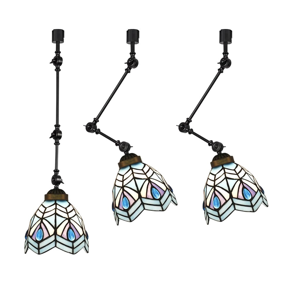 KAYYELAMP 3Pcs J-Type Track Lighting Adjust Angle Tiffany Ceiling Lamp ...
