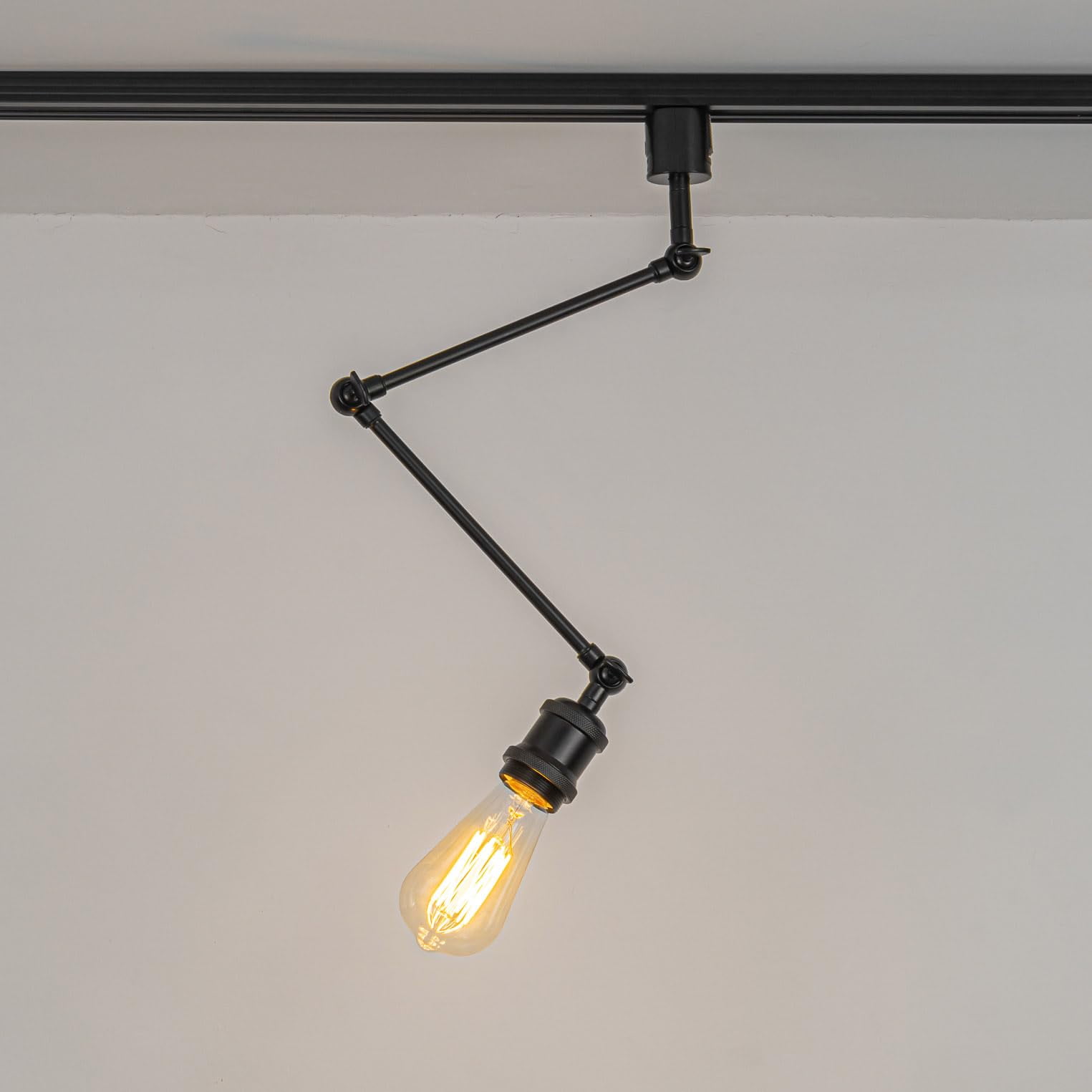 KAYYELAMP Adjusted Angle Rotated Degree H-Type Track Lamp Black E26 ...