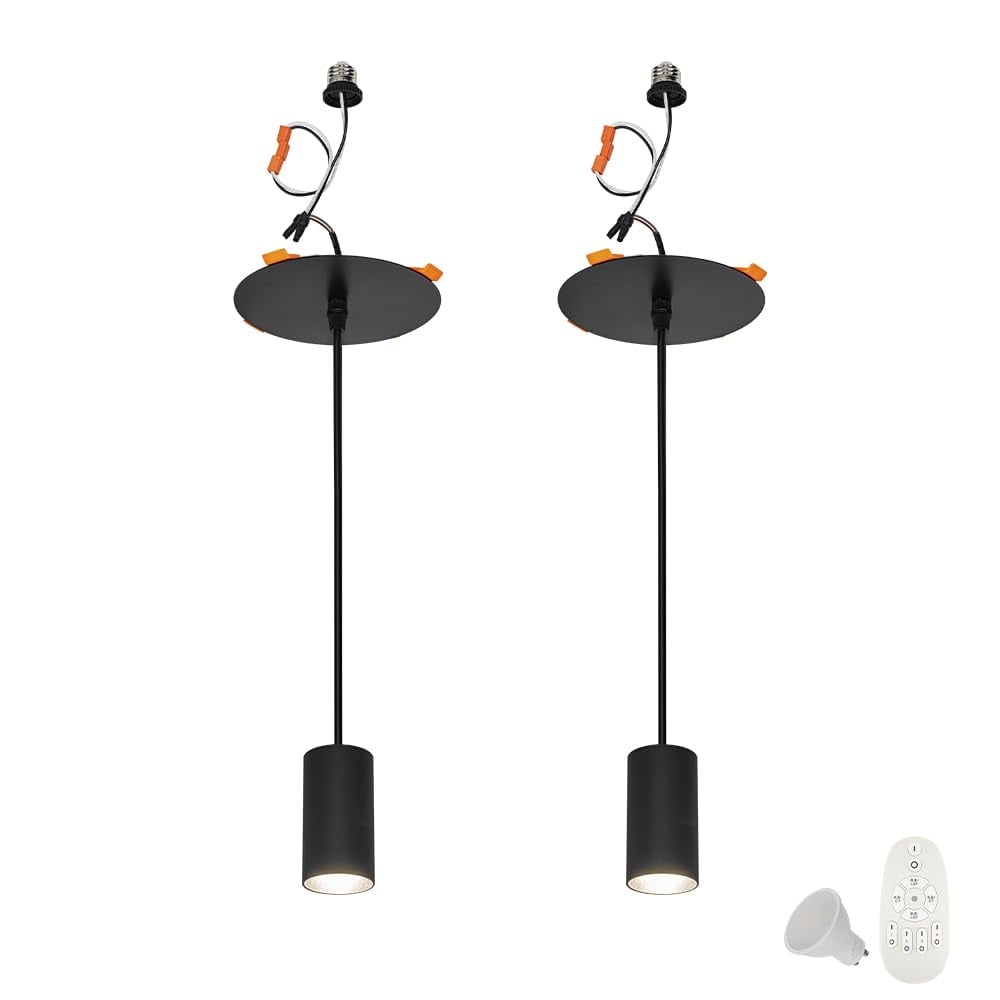 KAYYELAMP GU10 Dimmable Spot Light Black Metal Recessed Light ...