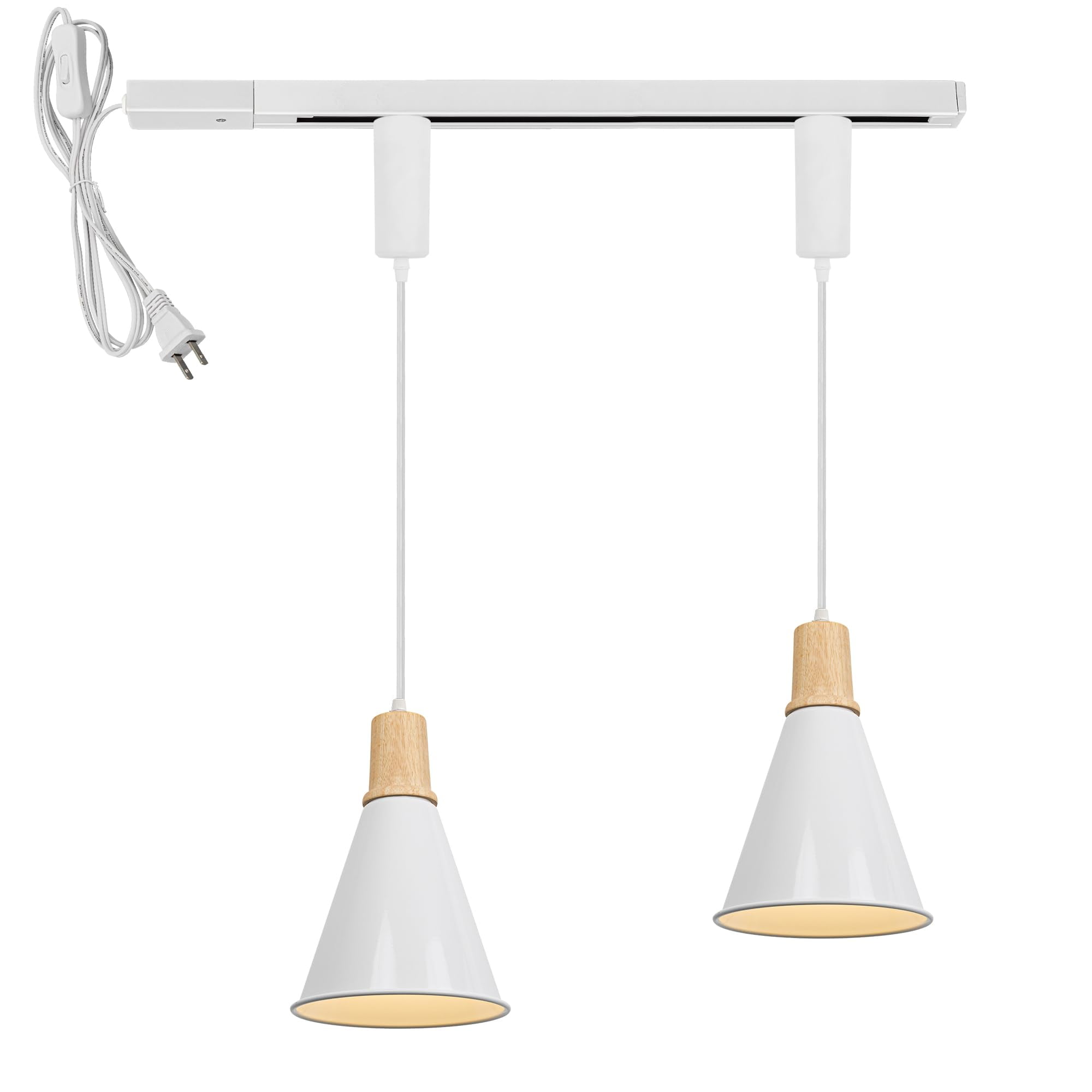 KAYYELAMP H-Type Track Lighting Set 1 Track Rail with Plug Outlet Cable ...