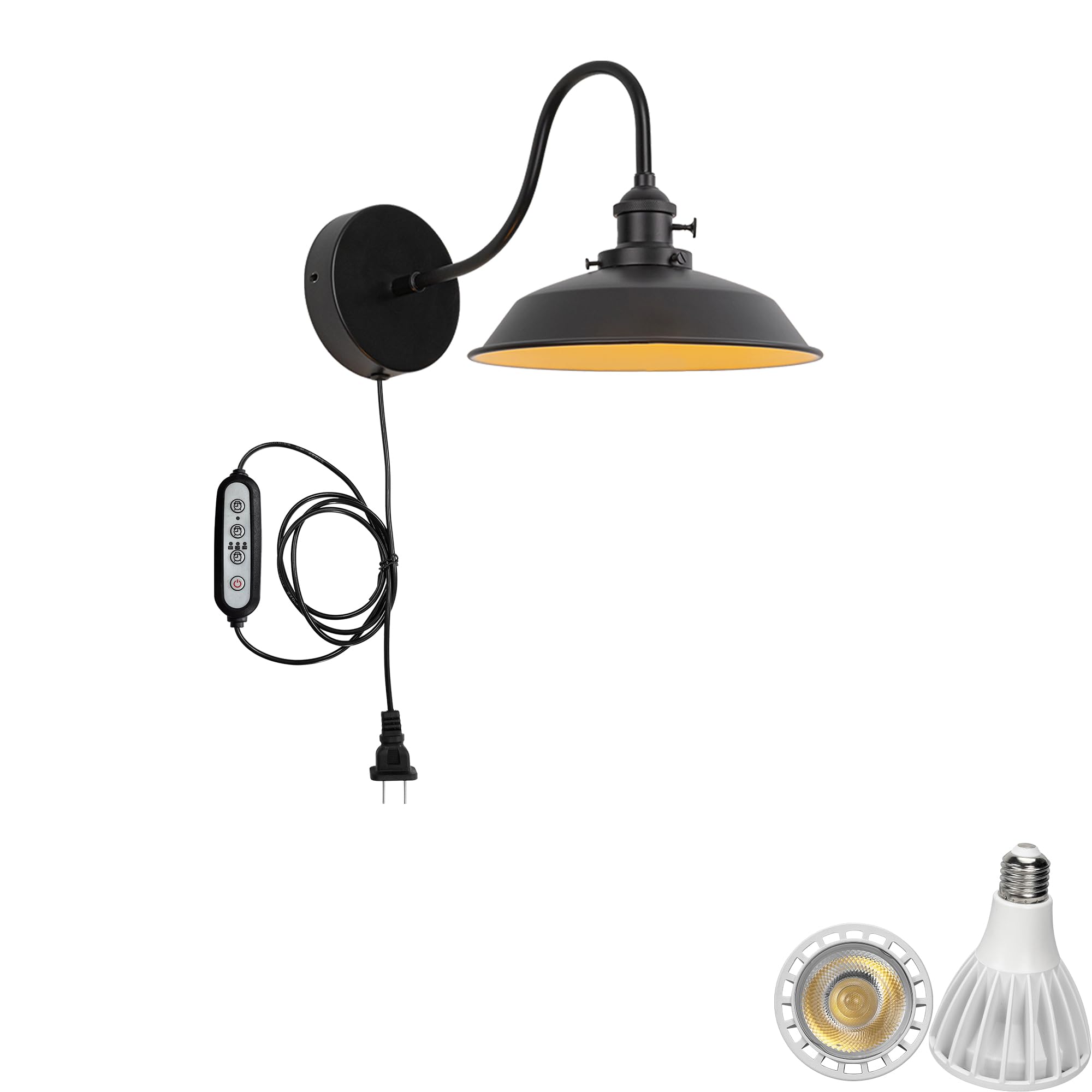 KAYYELAMP Hook Mounted Plant Light Full Spectrum 6000K 25W White Light ...