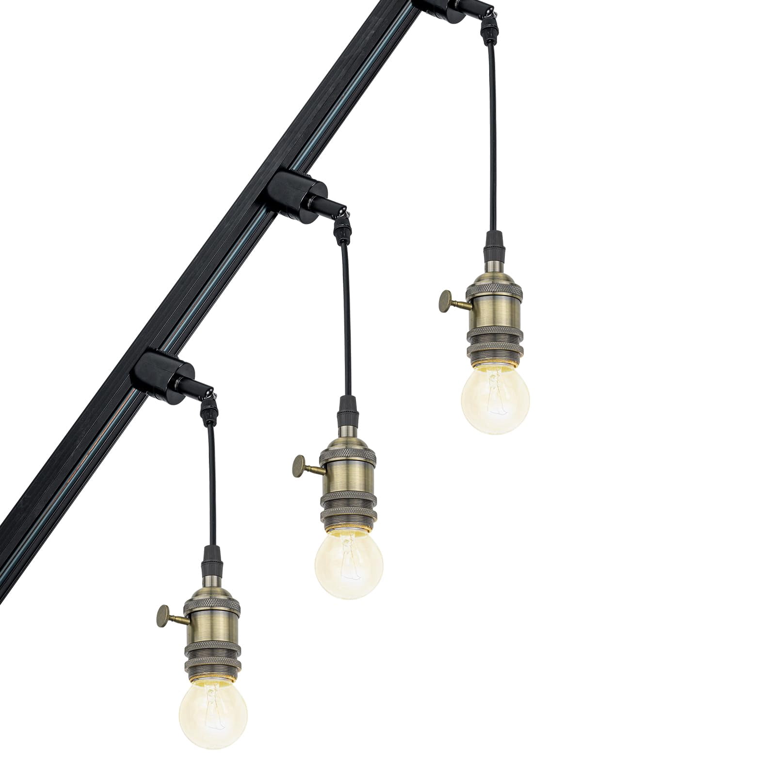 KAYYELAMP J-Type Track Lighting for Inclined Position Roof 3.2 Ft Cord ...