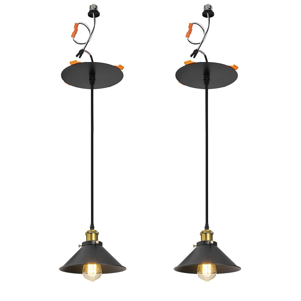 KAYYELAMP Recessed Retrofit Pendant Lighting Conversion Kit E26 Power ...