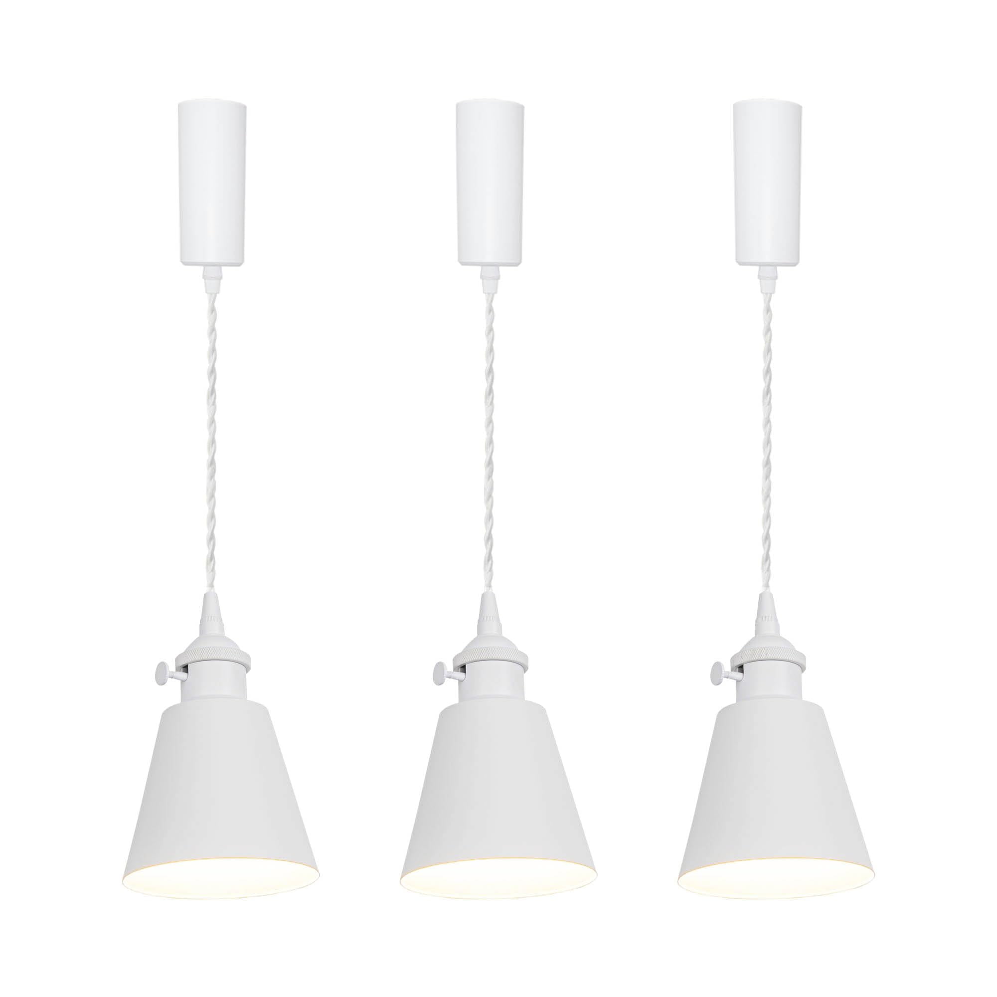 KAYYELAMP Set Three Adjusted Cable J-Type Track Lamp E26 Switch Base ...