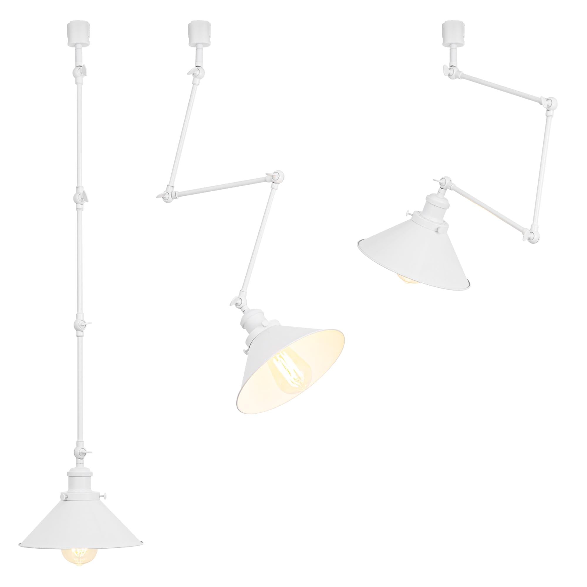 KAYYELAMP Set Three J-Type Track Lamp Adjusted Angle Rotated Degree ...