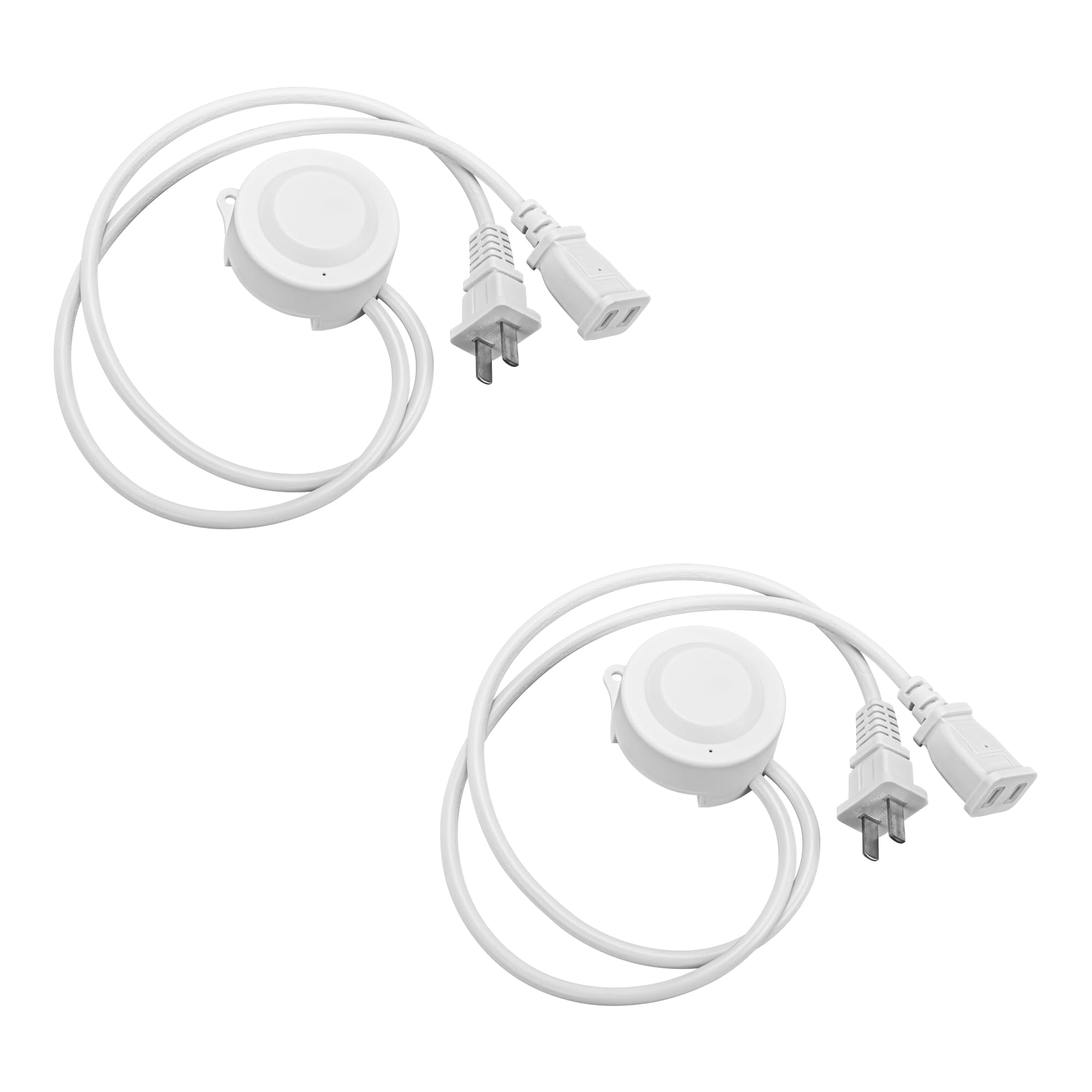 KAYYELAMP Set of Two White Motion Sensor Parts Extension Cord Light ...
