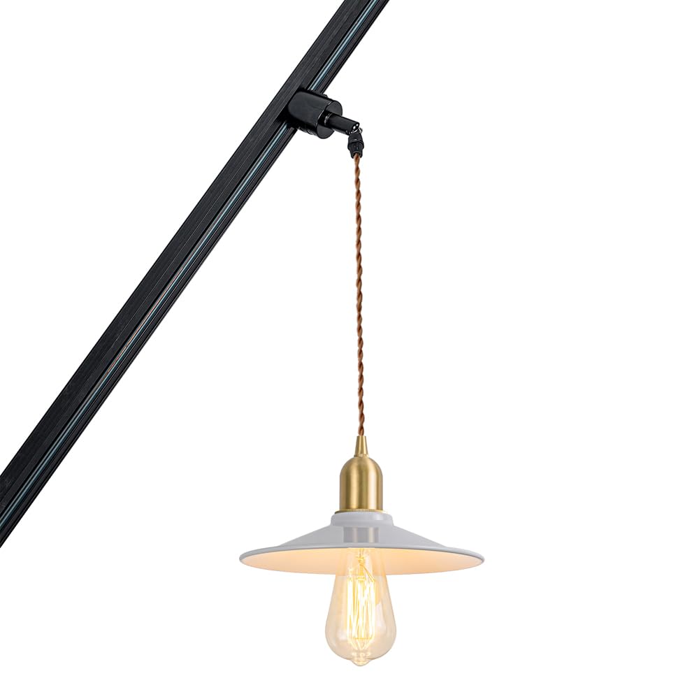 KAYYELAMP Slope Position Roof Track Light J-Type E26 Brass Base Dia 8.6 ...