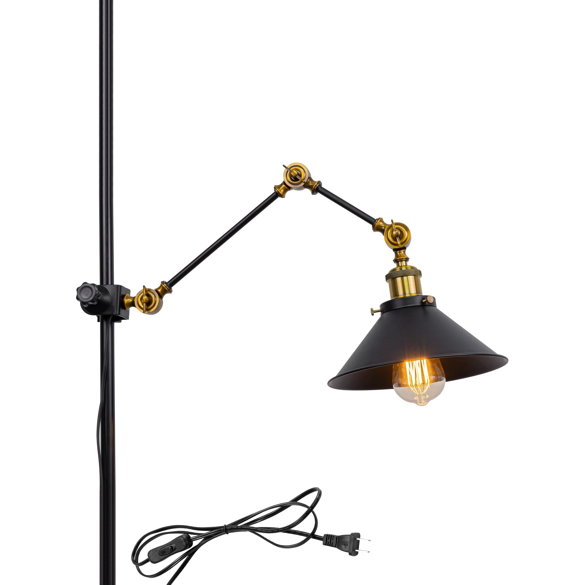 KAYYELAMP Telescopic Adjustable Arm Vertical Fittings Bracket Lighting ...