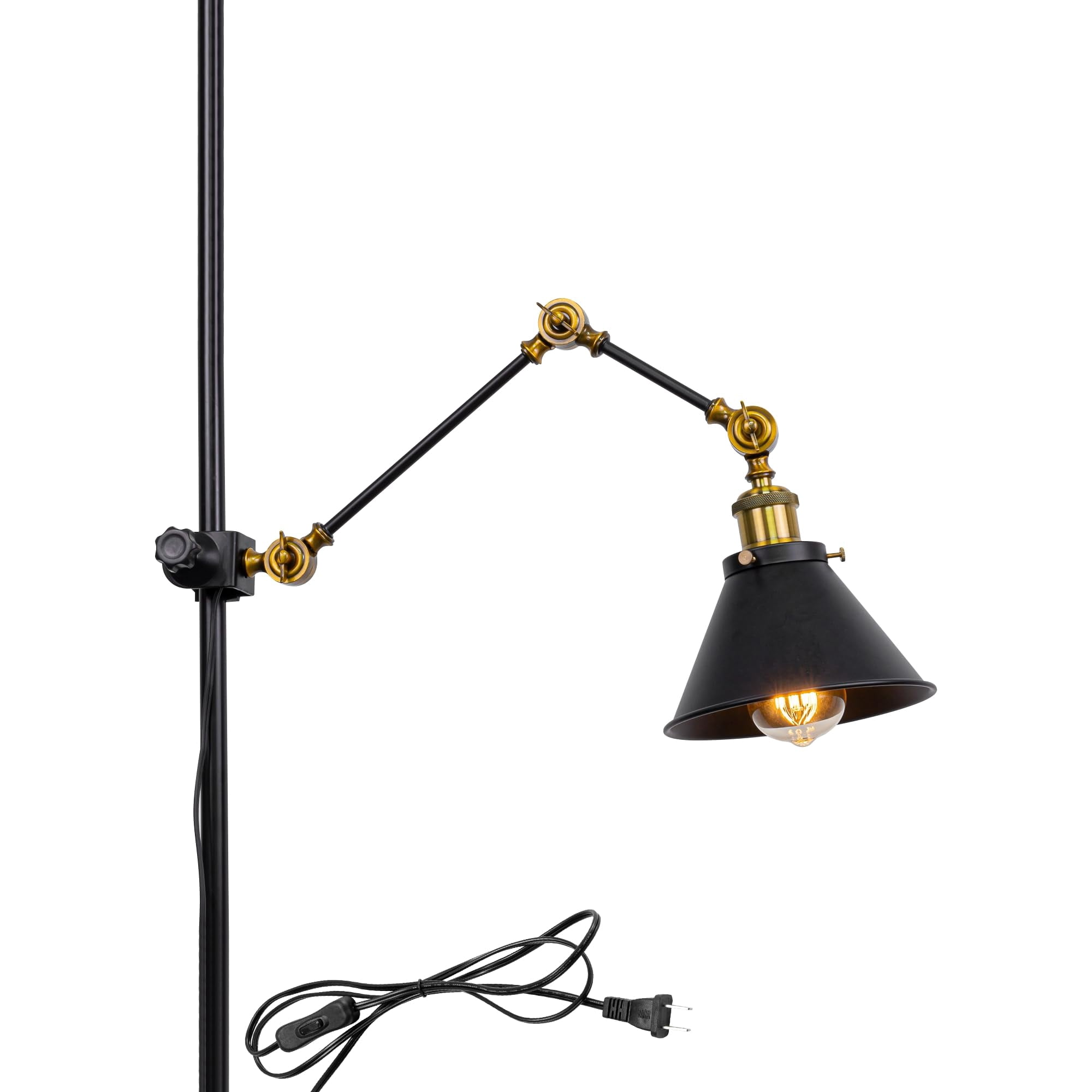 KAYYELAMP Telescopic Adjustable Arm Vertical Fittings Bracket Lighting ...