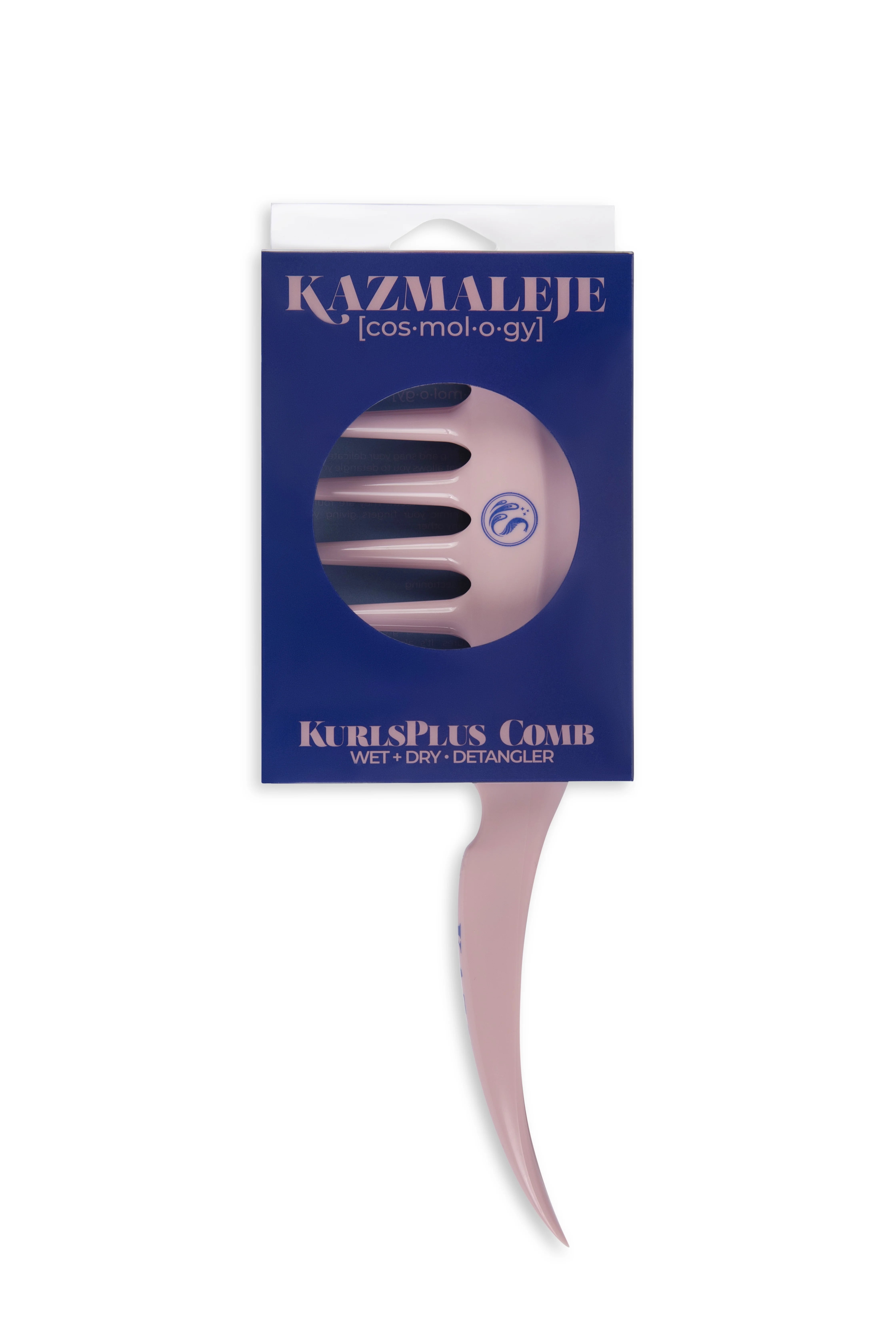KAZMALEJE Kurls Plus Wide Tooth Hair Comb, Rose - Walmart.com