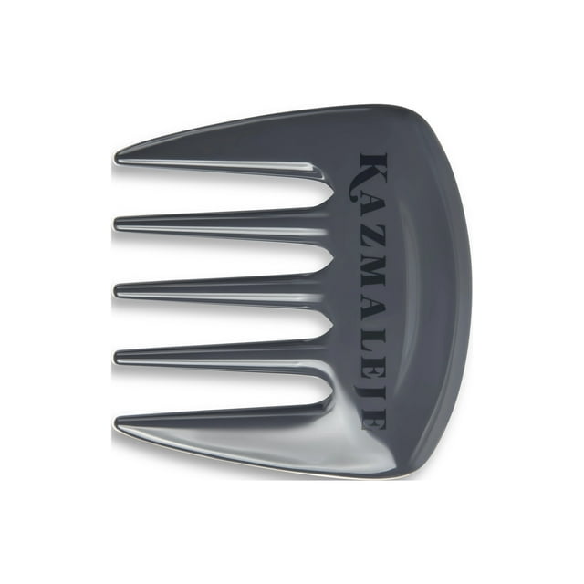KAZMALEJE Kurls Plus Wide Tooth Pick Hair Comb, Graphite - Walmart.com