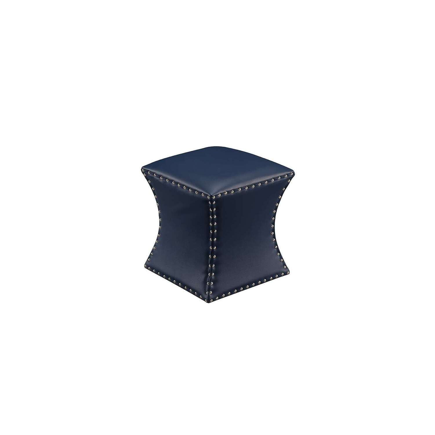 Room Designs Square Ottoman Blue Contemporary Square - Walmart.com