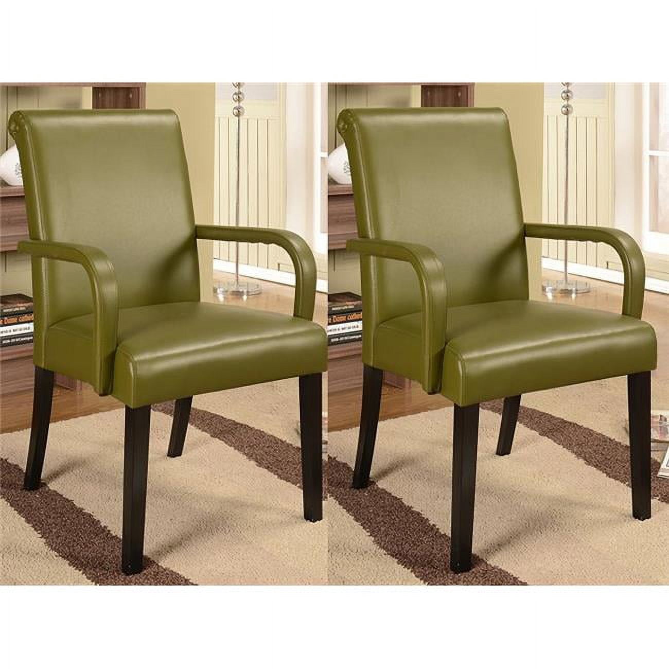 KB AC9080 39 x 24 x 27 in. Parson Chairs, Green - Set of 2 - Walmart.com