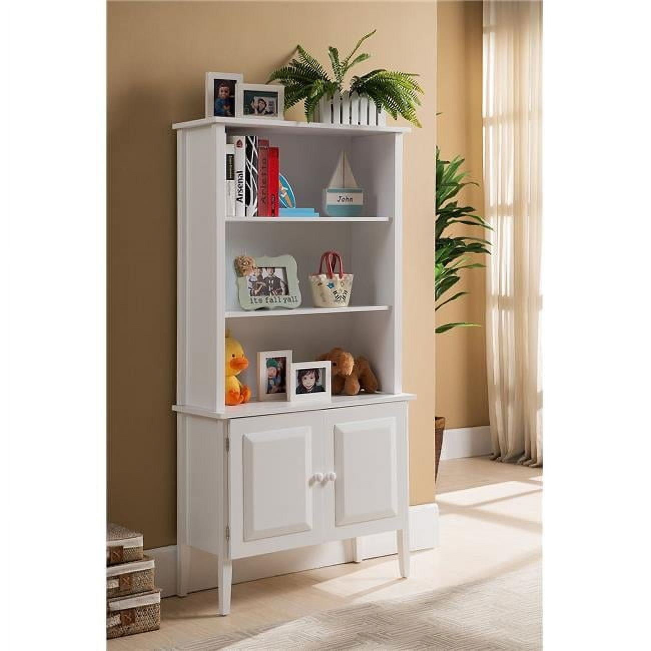 KB BK120 58 x 29 x 12 in. Tall Bookcase - White - Walmart.com