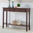 KB Console Table - Walnut - 32 x 42 x 12 in. - Walmart.com