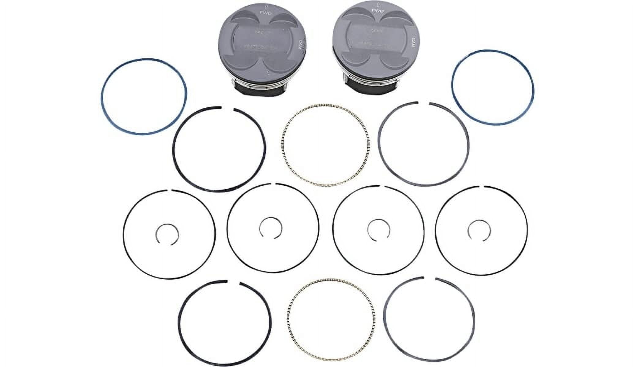 KB Performance Piston Kit 124" +.005" for M8 HCP-456-RD - Walmart.com