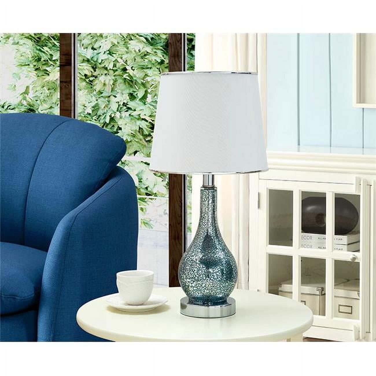 K and B Furniture Co Inc Blue and White Table Lamps (Set of 2 ...