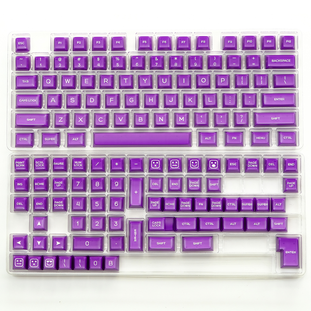KBDiy Pink Translucent Keycap Custom PBT Double Shot SA Profile Keycaps ...