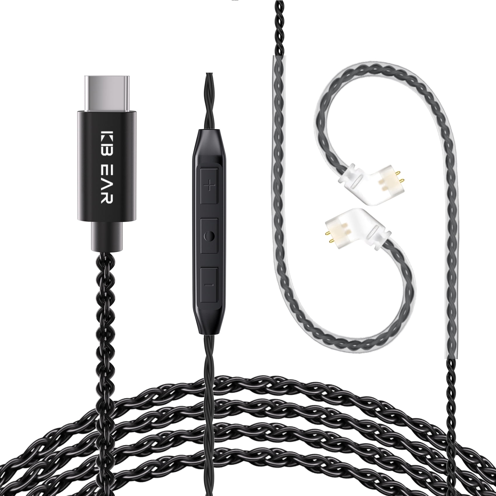 KBEAR 2PIN-C Cable USB C IEM Cable Upgraded in Ear Monitor Cable with ...
