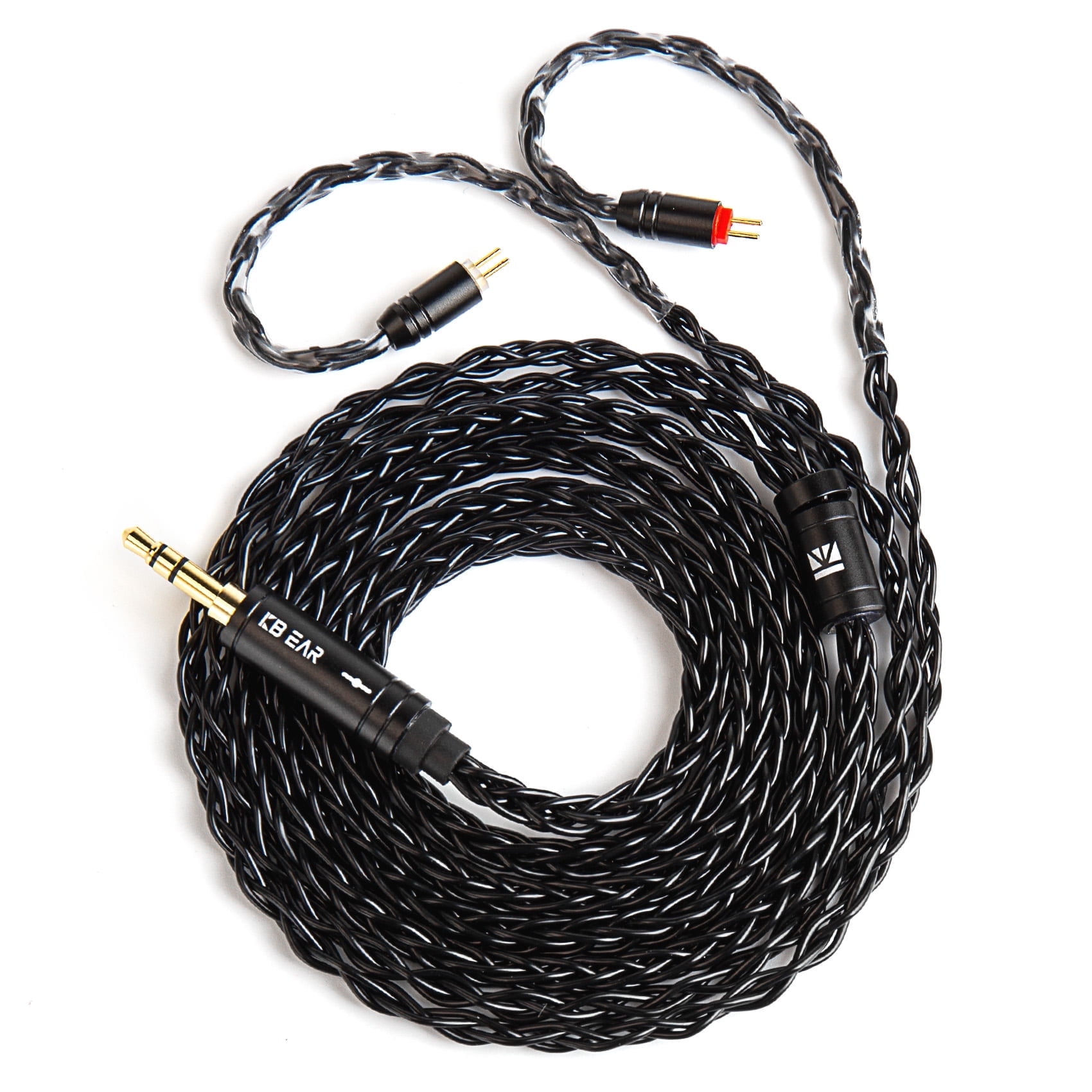 KBEAR 2PIN IEM Cable Replacement Earphone Cable ST12 14 Cores 4N OFC ...