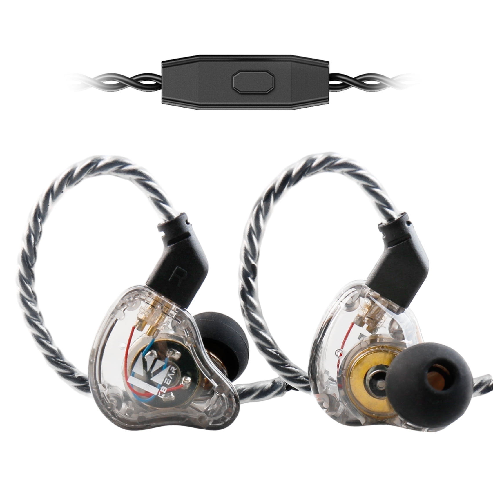 KBEAR Wired Earbuds KS1 Wired Headphone Dual Magnetic Circuit Dynamic ...