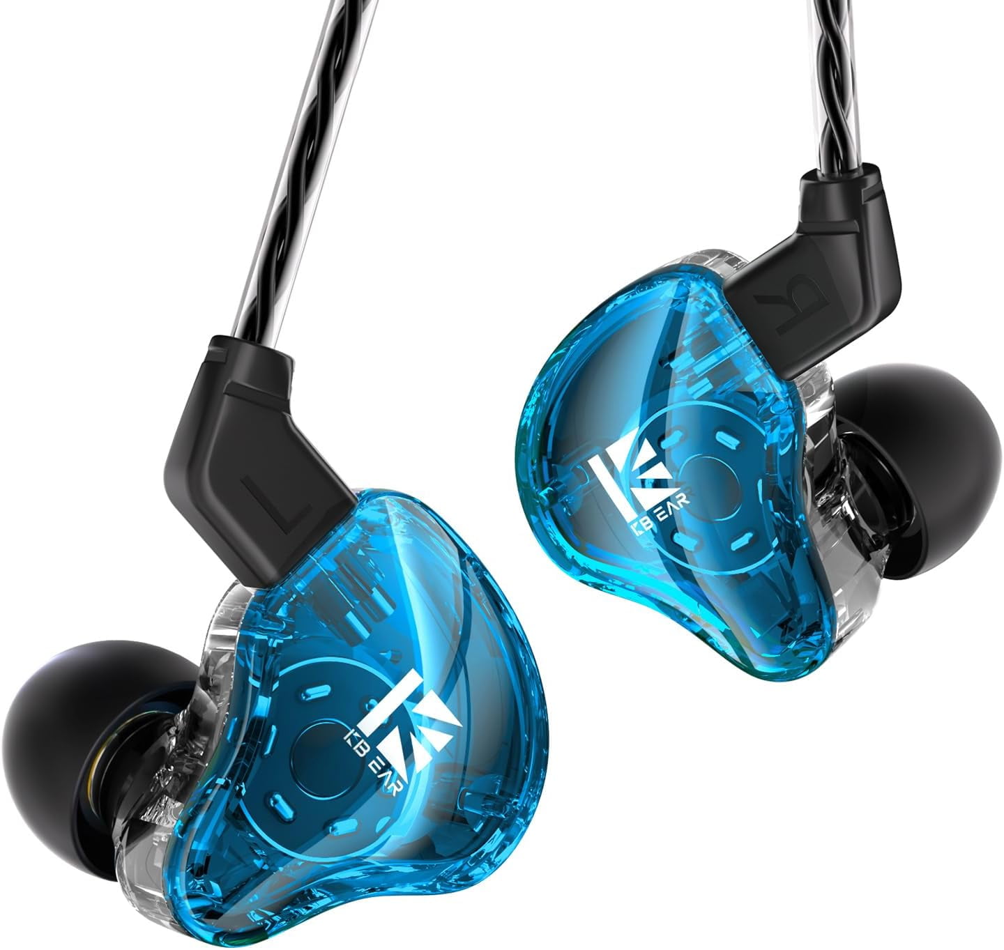 KBEAR KS1 Earphones in Ear Headphones Bass Wired Earbuds, Clear Sound ...