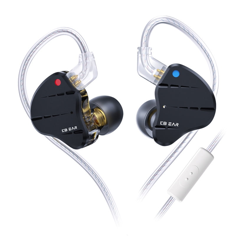 KBEAR KS10 in Ear Monitor, Wired Erbuds 4BA+1DD Hybrid Driver HIFI IEM Headphone, High Fidelity ...