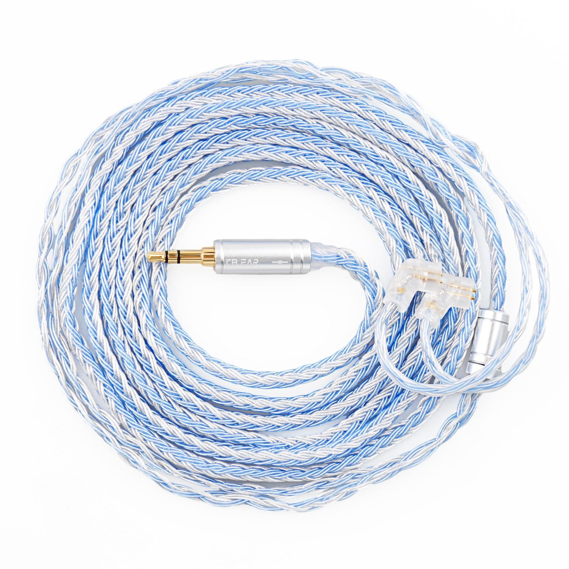 KBEAR ST16 Silver-Plated 2-Meter Earphone Cable with 3.5mm Connector ...