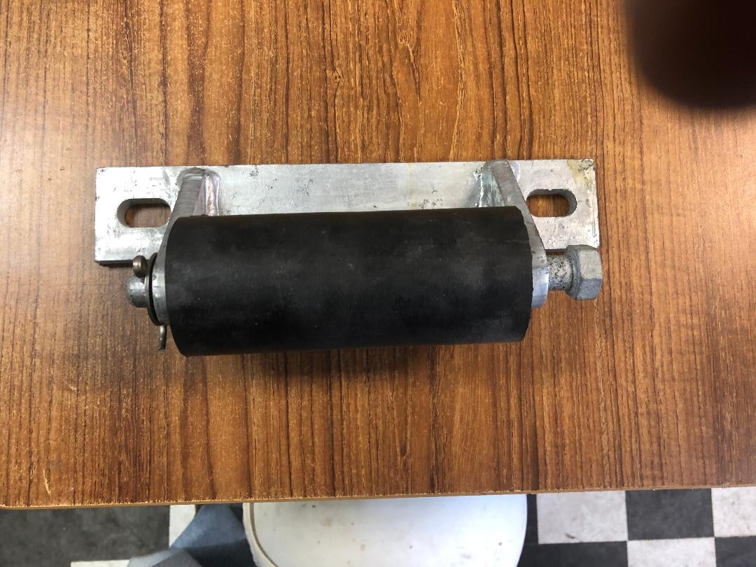 KBF Gray Multi Purpose Metal Roller Bracket with Ramp and Bolts ...