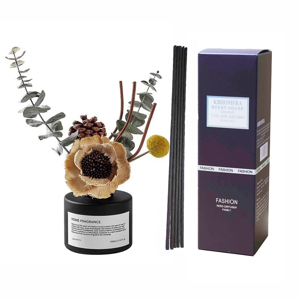 KBHOMFRA Reed Diffuser 3.38fl.oz Lime Basil Citrus Scent Home Fragrance ...