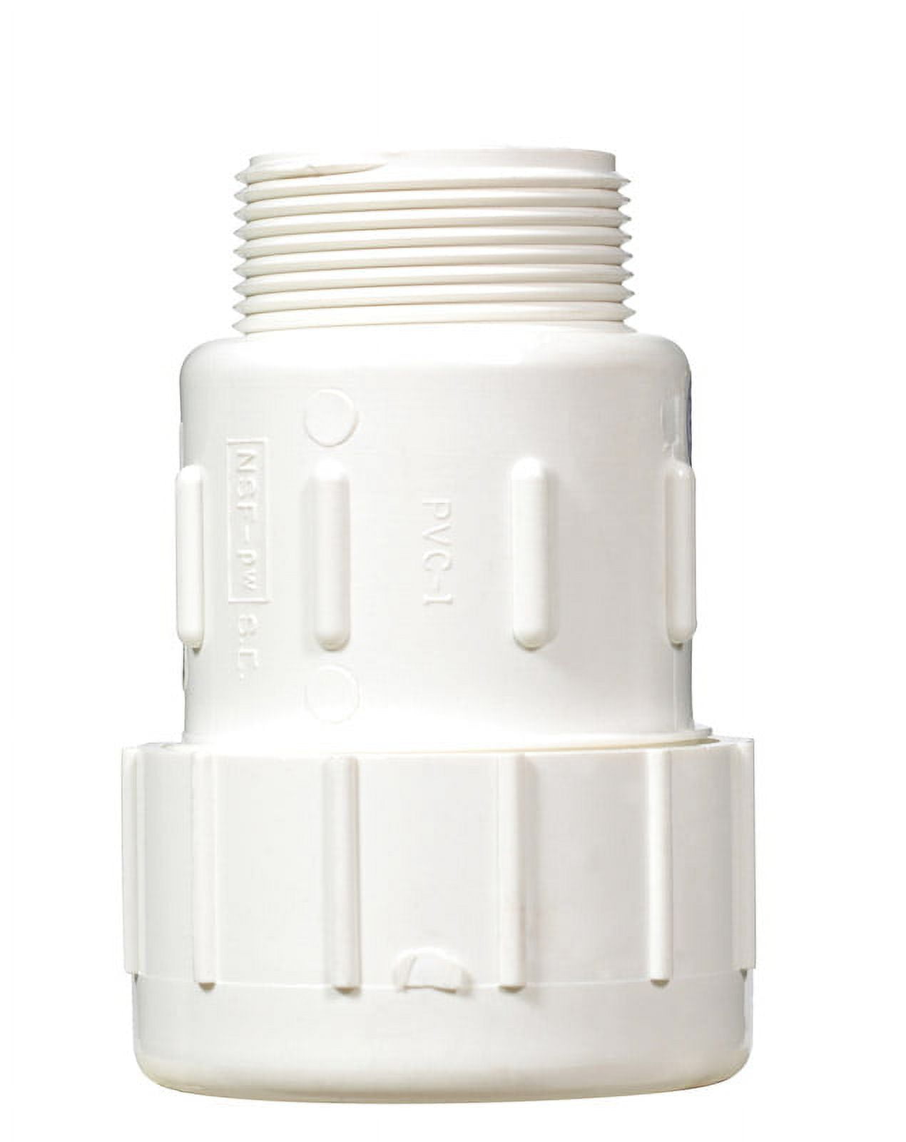 KBI CPA-1500 PVC Male Compression Adapter White - 1.5 in. - Walmart ...