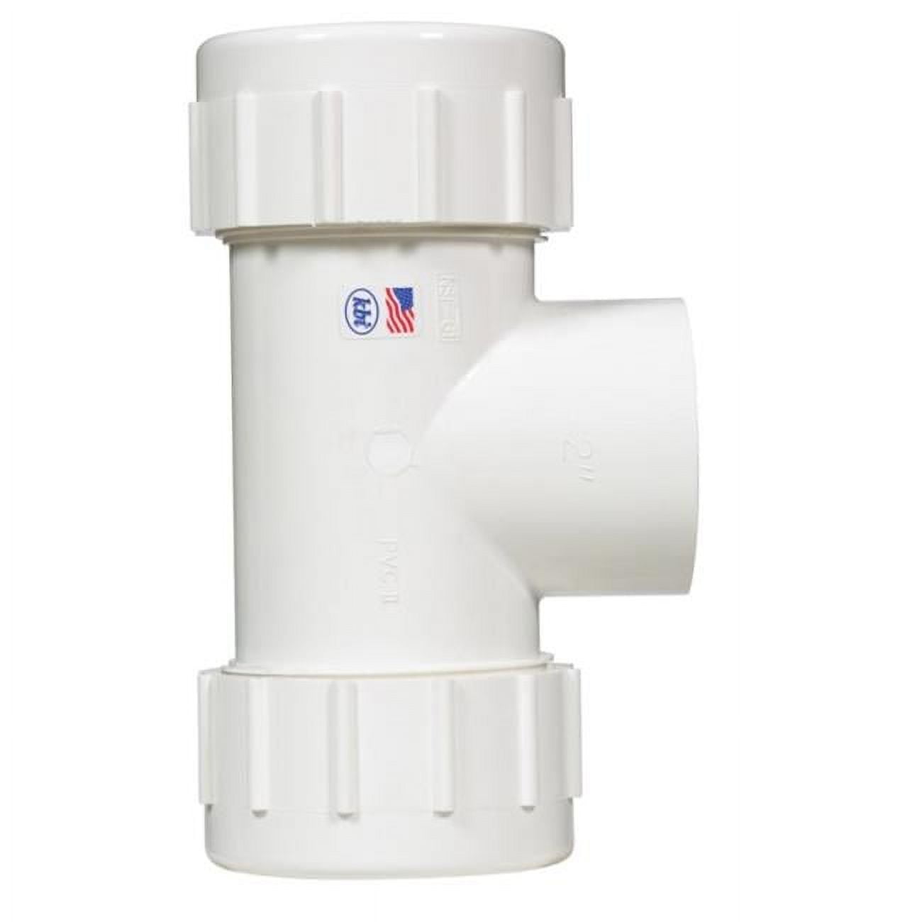 KBI CPT-2000-T Threaded PVC Compression Tee Gray - 2 in. - Walmart.com