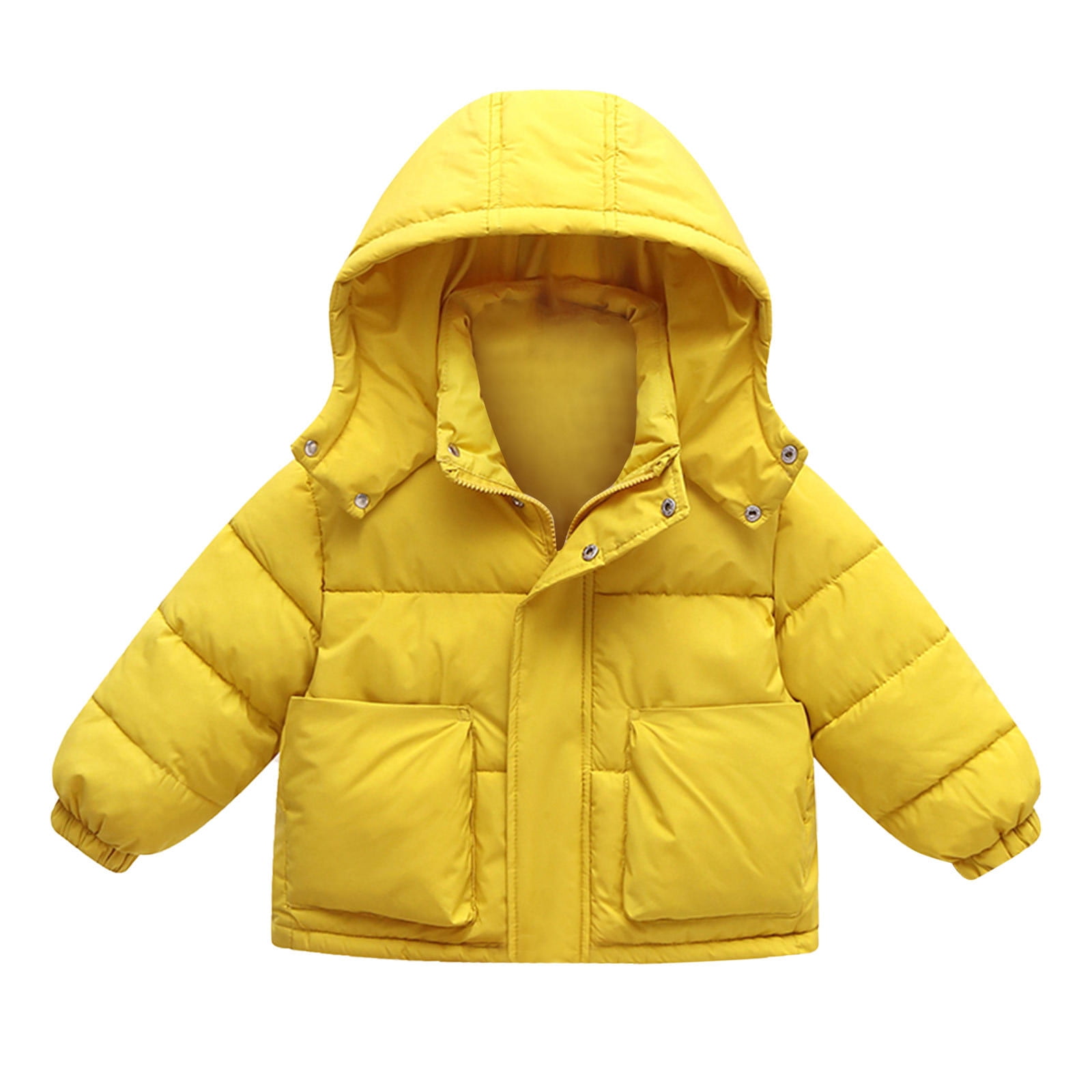 KBKYBUYZ Toddler Baby Kids Winter Boys Girls Cute Solid Color Long Sleeved Thickening Windproof ...