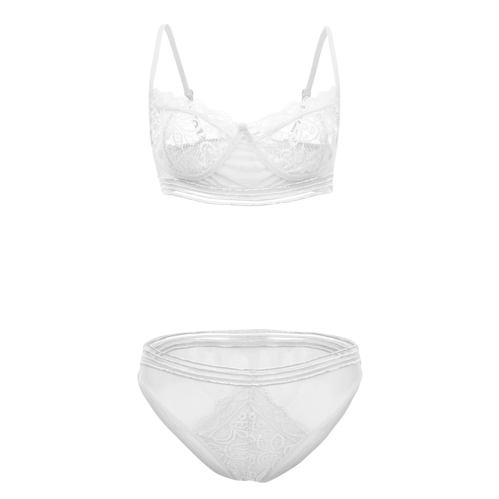 Kbkybuyz Women Sexy Lingerie Set Women Sexy Lace Lingerie Set Strappy