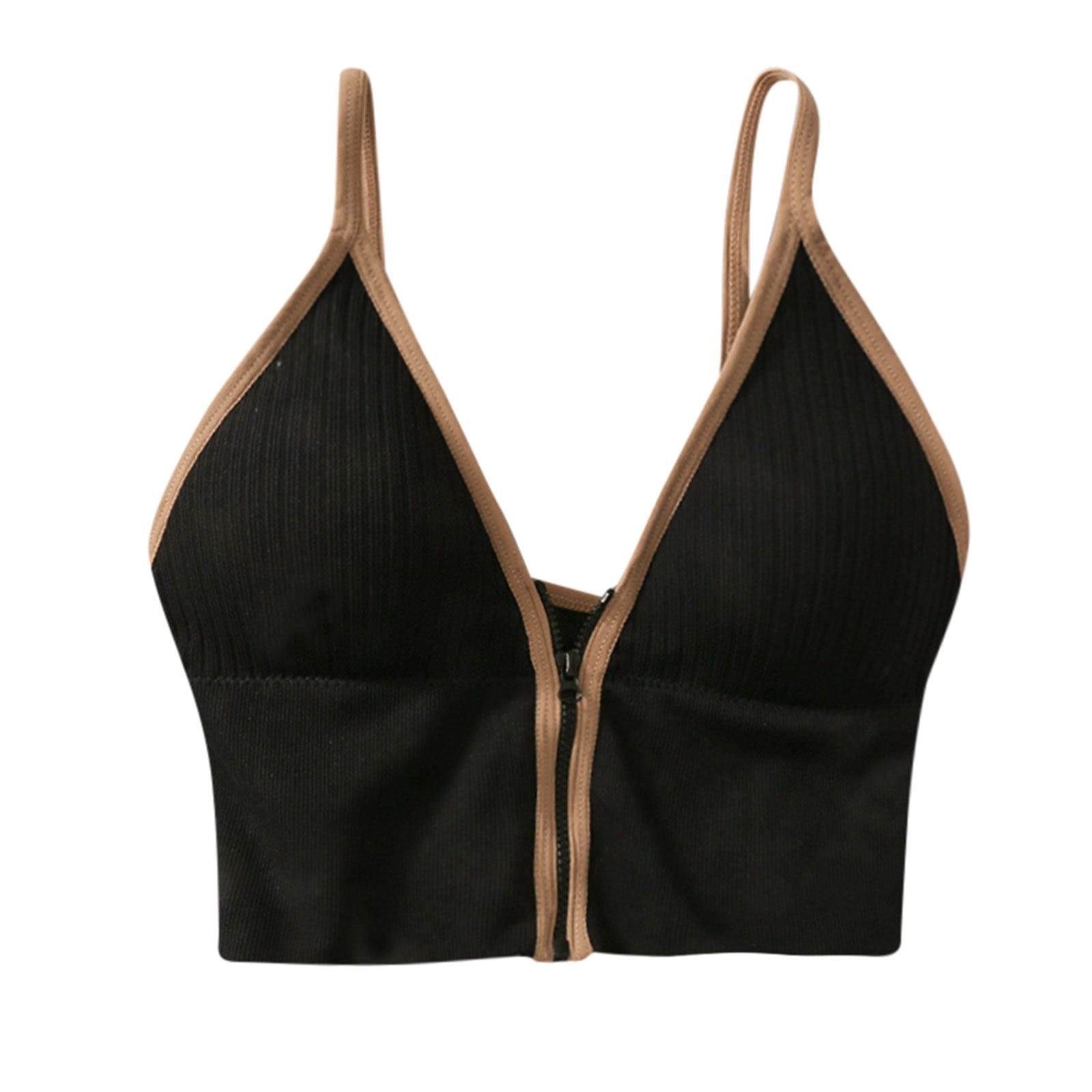 KBKYBUYZ Women's Deep V Zipper Chest Wrapped Seamless Hot Rimless Vest ...