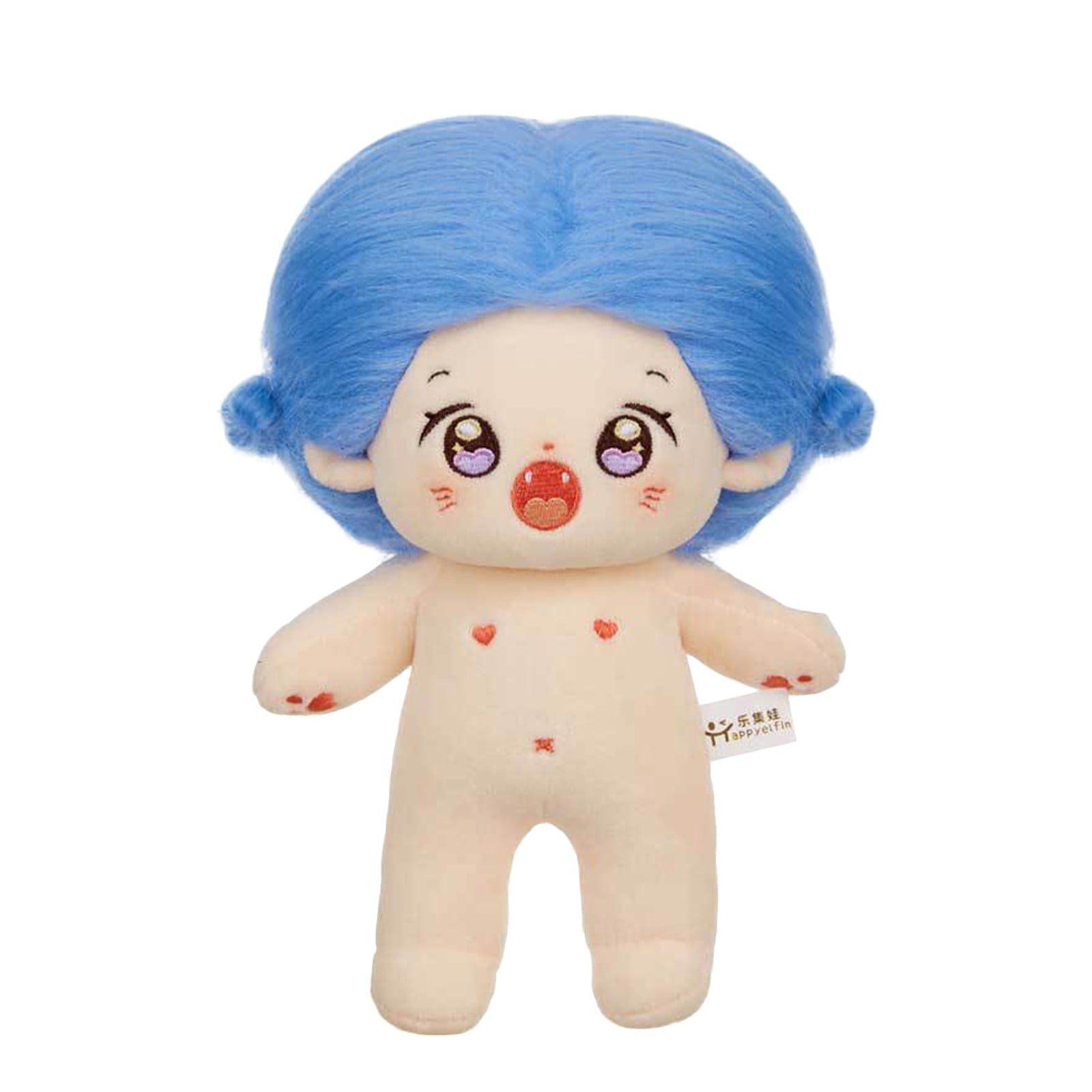 KBODIU 20CM No-attribute Cotton Doll Naked Baby No Skeleton Frieds Hair Star Doll Can Be Changed ...