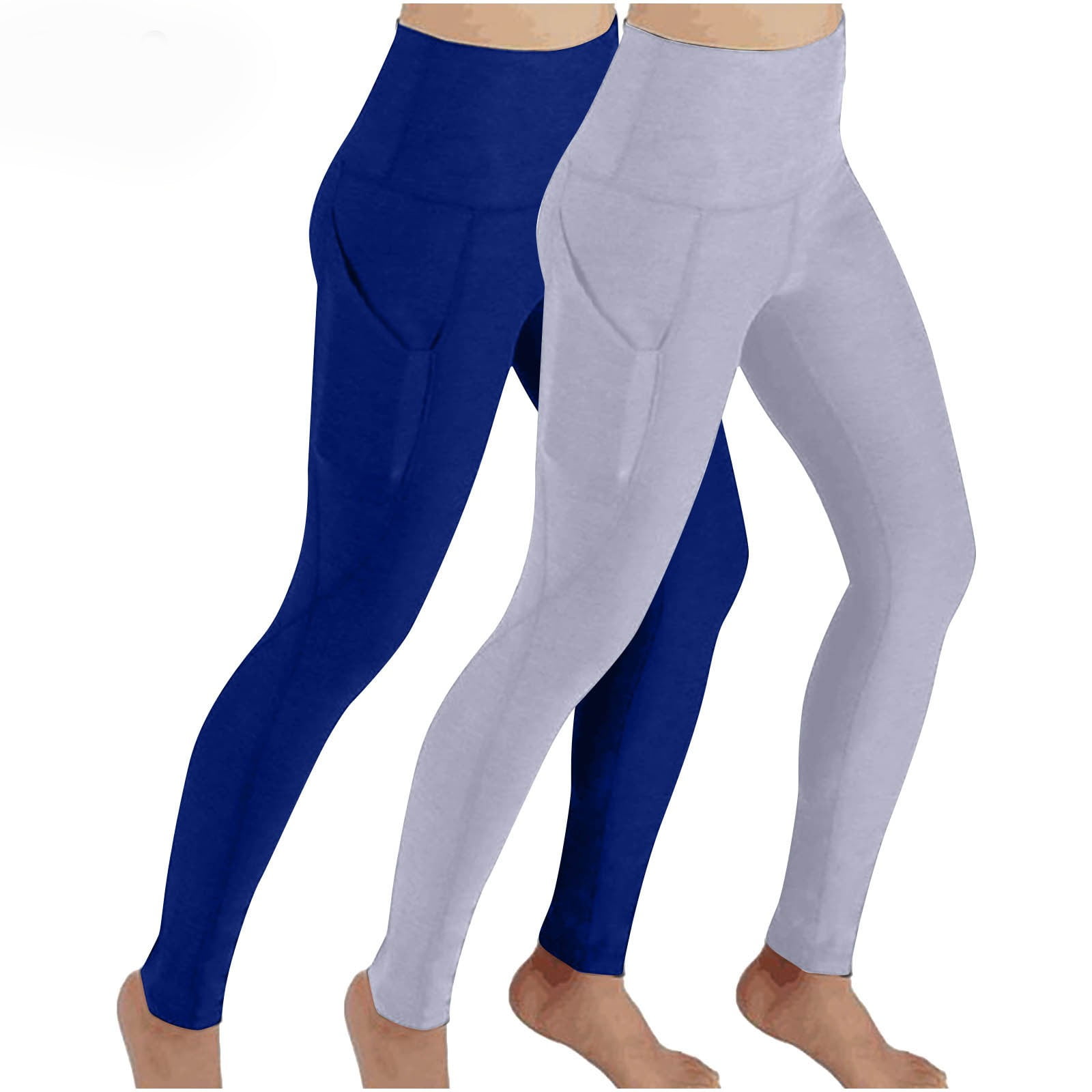 KBODIU 2PC Womens Yoga Pants, High Waisted Tummy Control Running Legging, Hip Lift Compression ...
