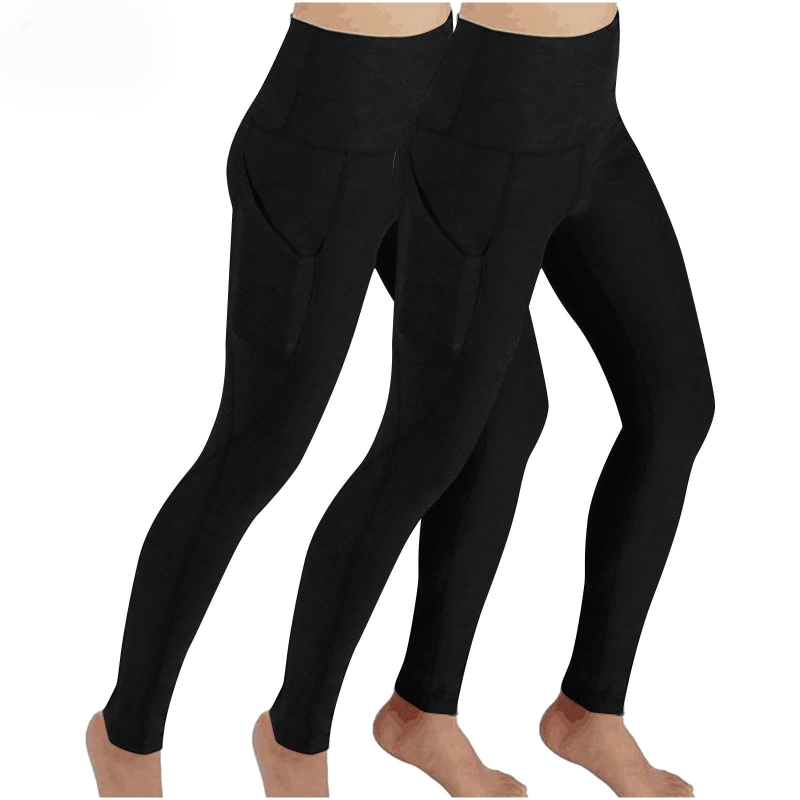 KBODIU 2PC Womens Yoga Pants, High Waisted Tummy Control Running ...