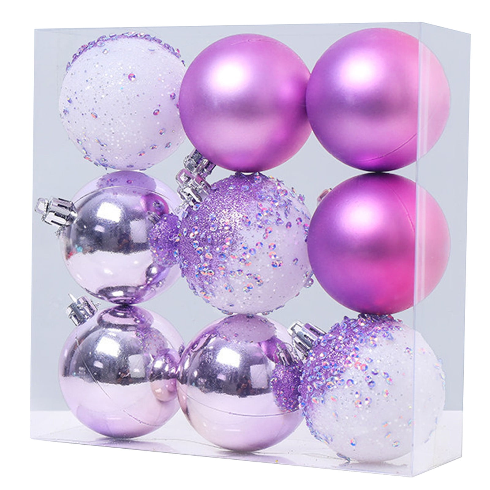 KBODIU 9 PCS Christmas Balls 6cm/2.36in Christmas Tree Balls Ornaments Set Shatterproof ...