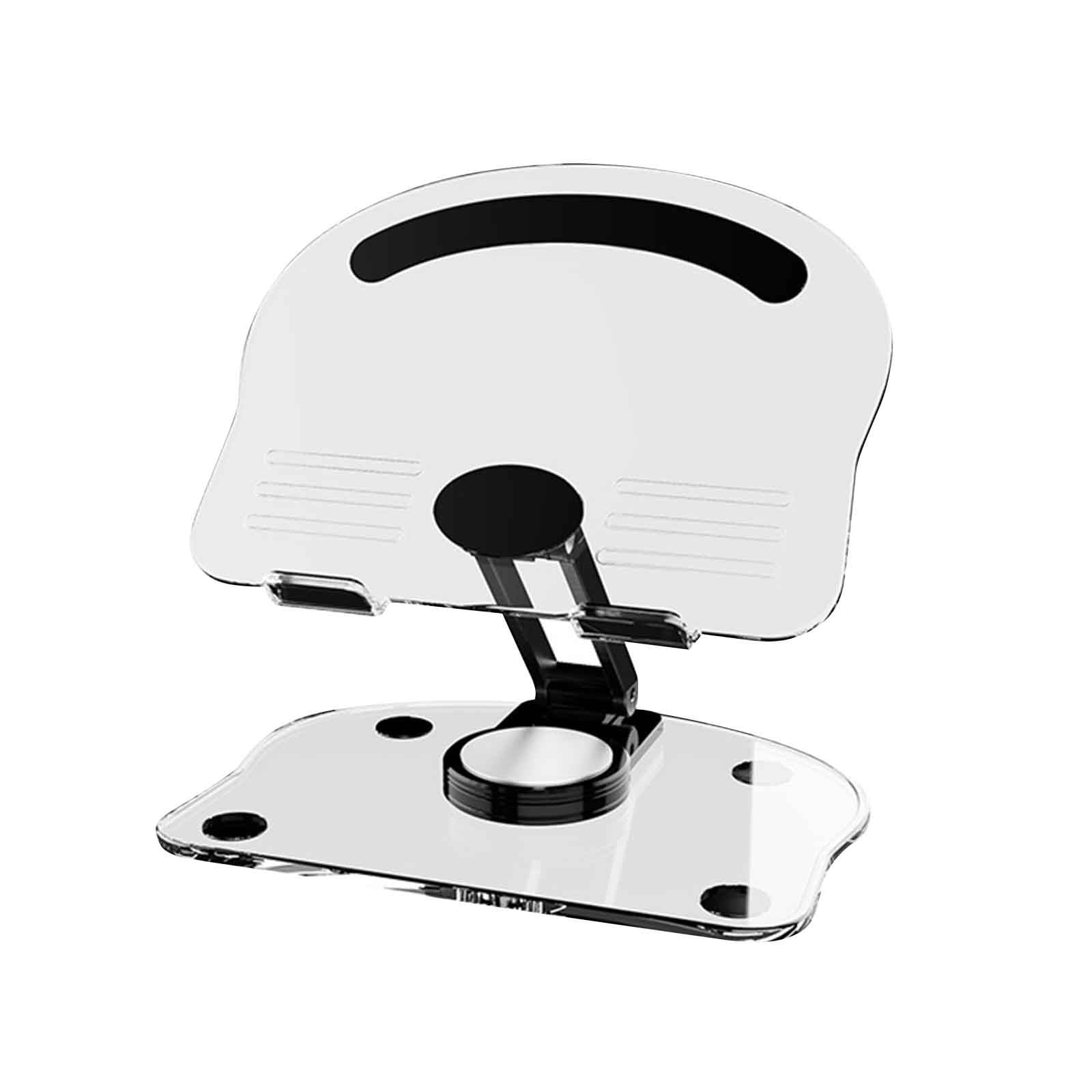 KBODIU Adjustable Tablet Stand Acrylic Universal Transparent Rotating ...